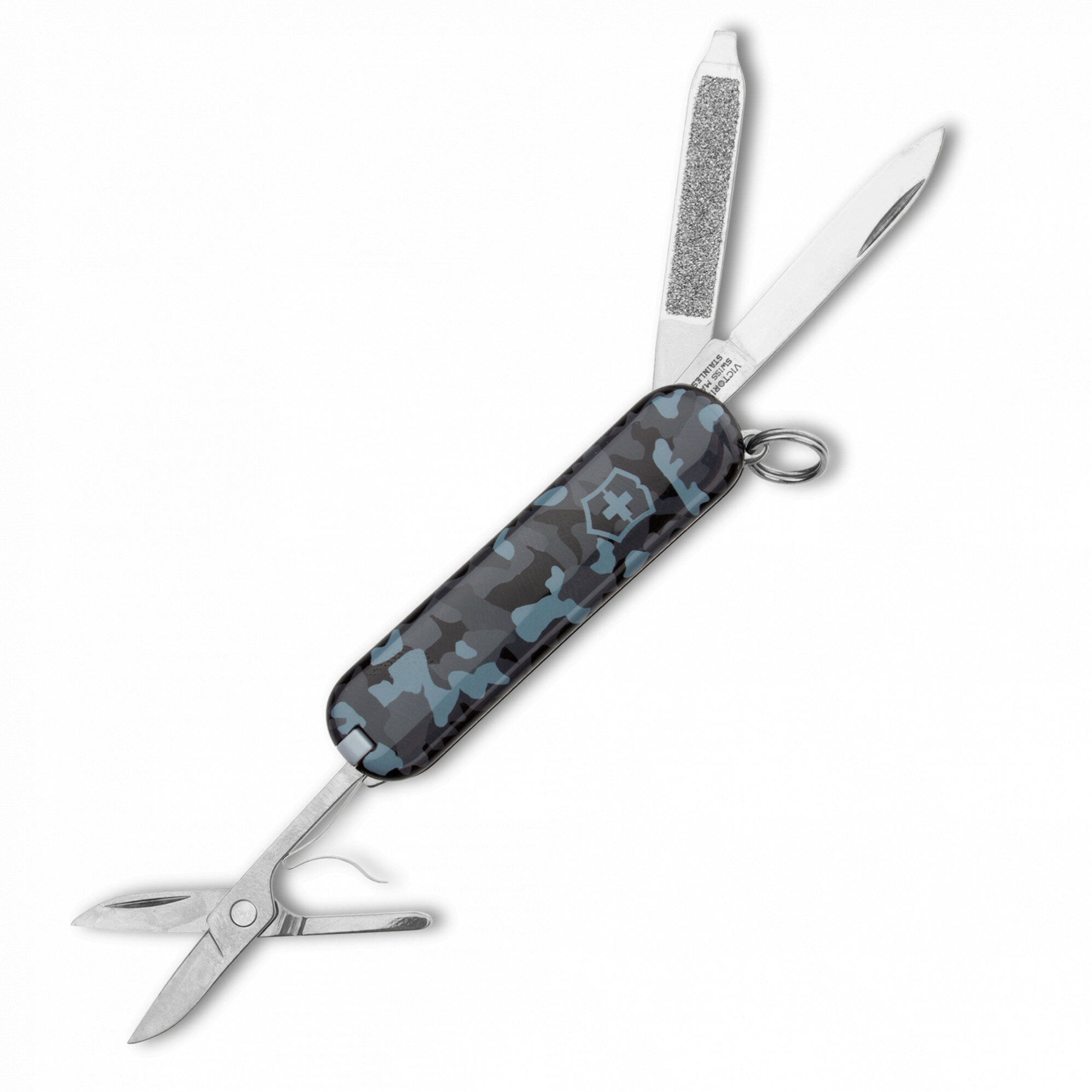 Нож швейцарский складной Classic SD Navy Camouflage, 7 функций, 4 см 0.6223.942V