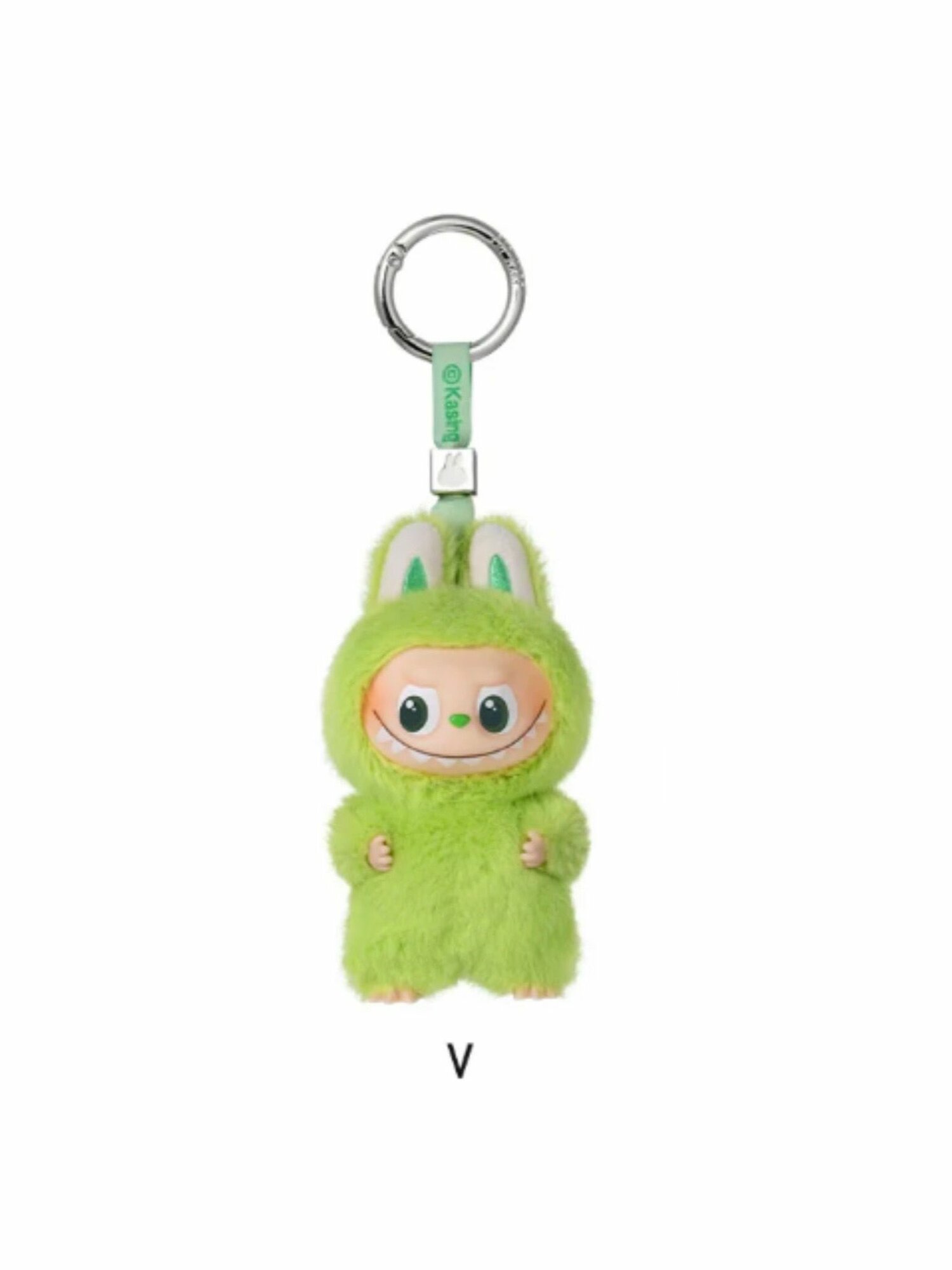 Открытая игрушка-брелок Pop Mart Лабубу Pin For Love буква V