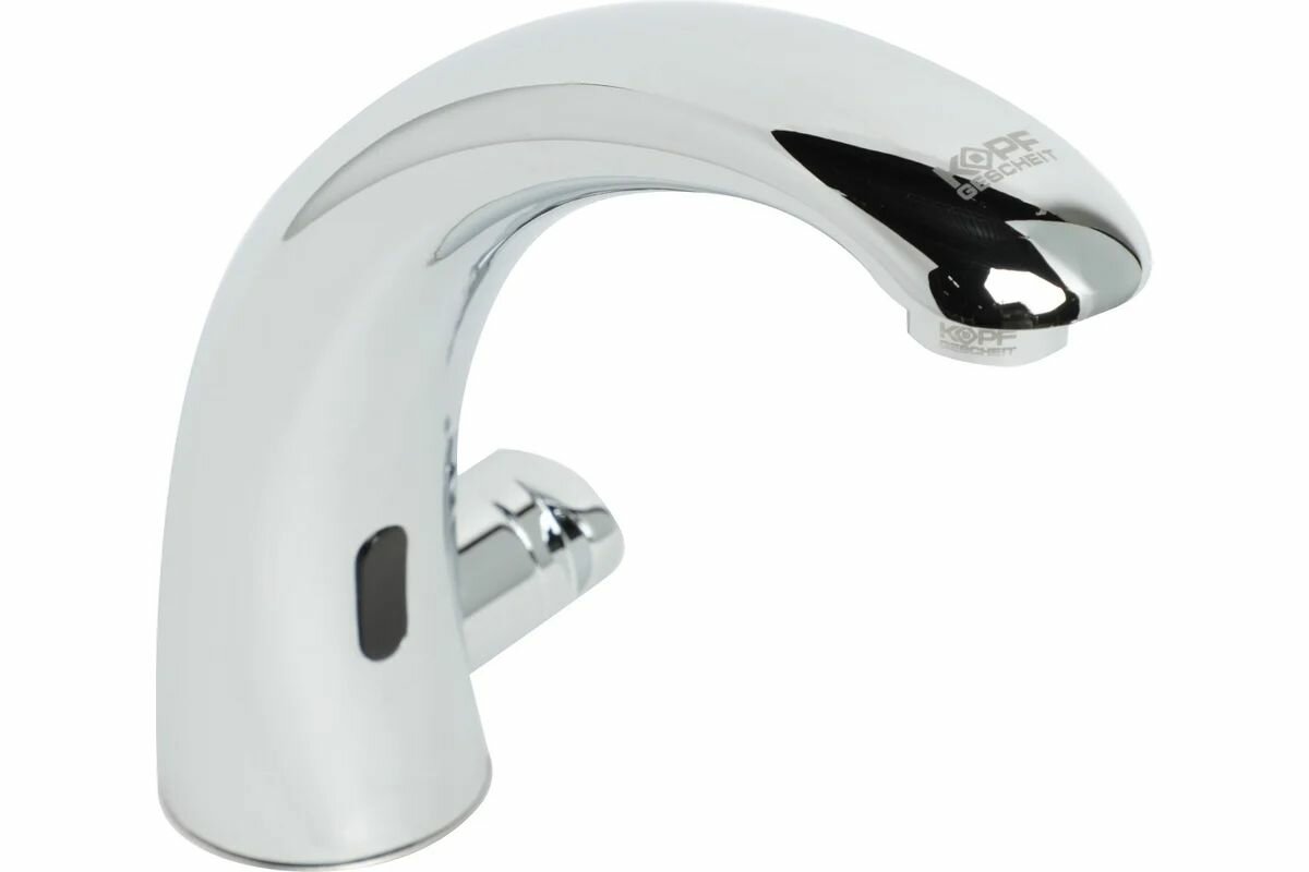 Смеситель Kopfgescheit KR5146CV-DC, автоматический, инфракрасный сенсор, глянцевый, серебристый