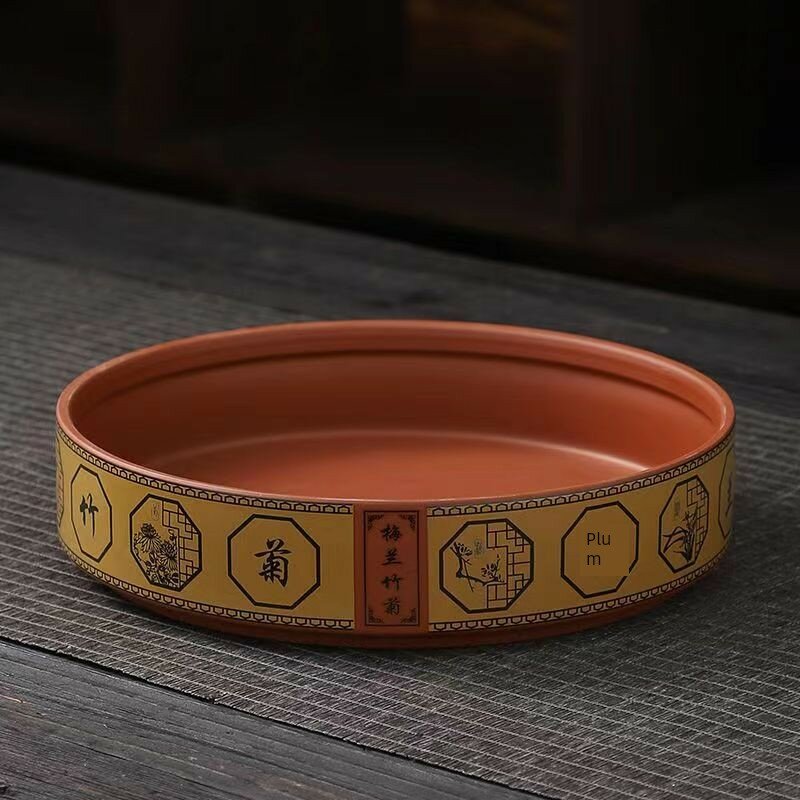 Контейнер для чая Пуэр, 357 г, штабелируемый, из фиолетовой глины, для хранения чайных брикетов, портативный, бытовой,