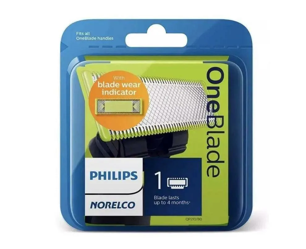 Сменные лезвия Philips OneBlade (QP210/80) для триммера, 1 шт，совершенно новый