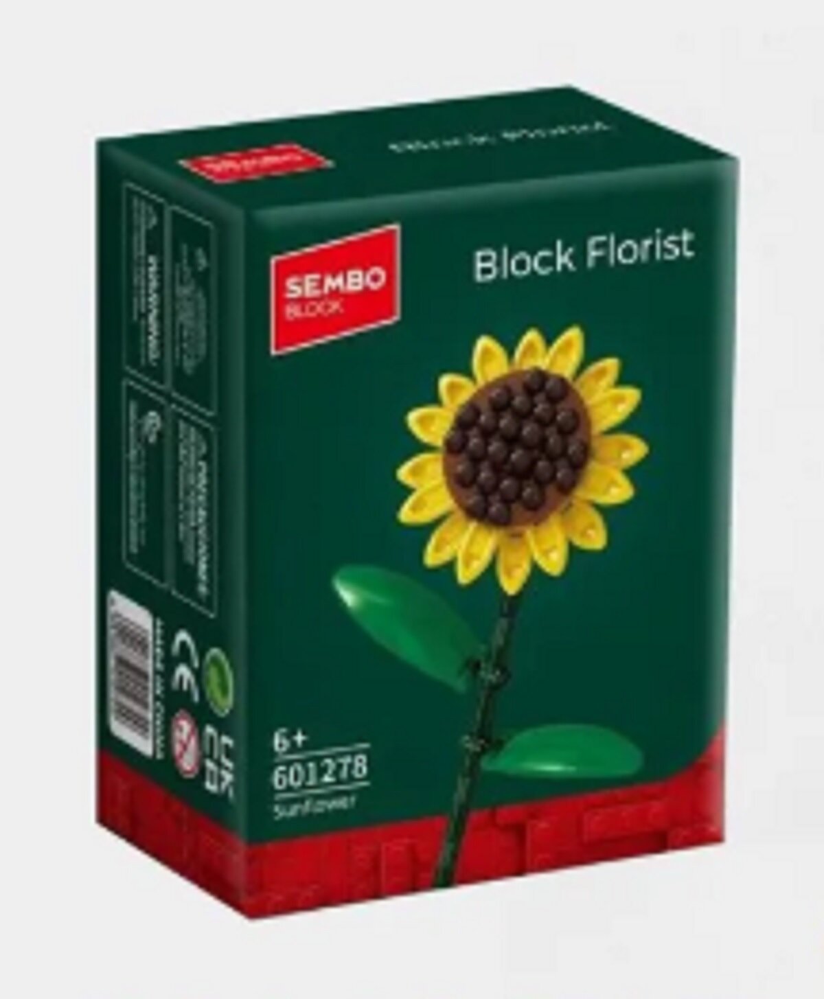 Конструктор SEMBO "Подсолнух", пластик, 96 элементов, 6+ лет