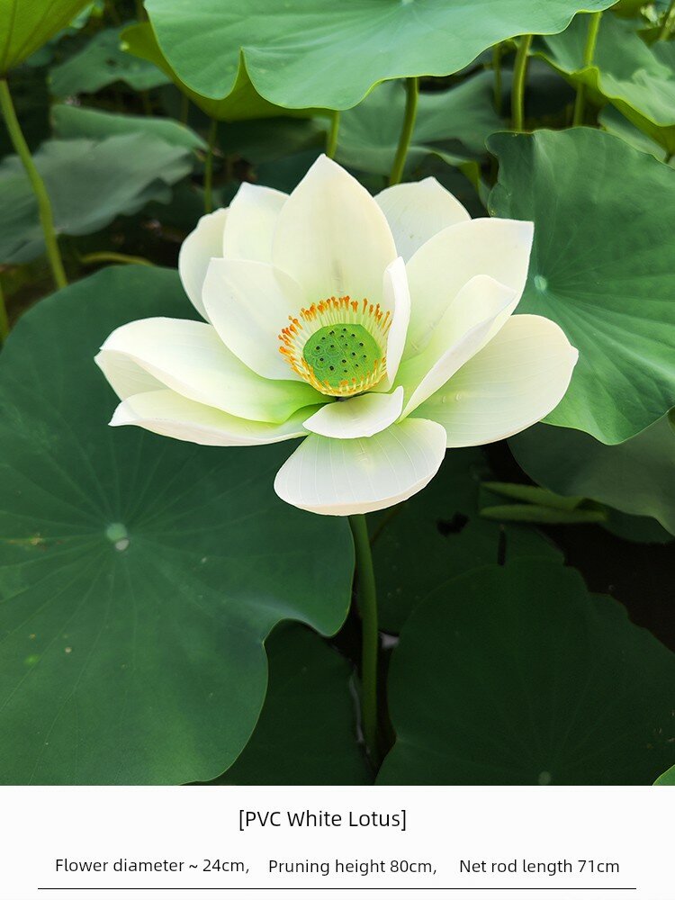 Китайский лотос, искусственный цветок, листья лотоса, лотос с шестом, лотос для гостиной, искусственный цветок,