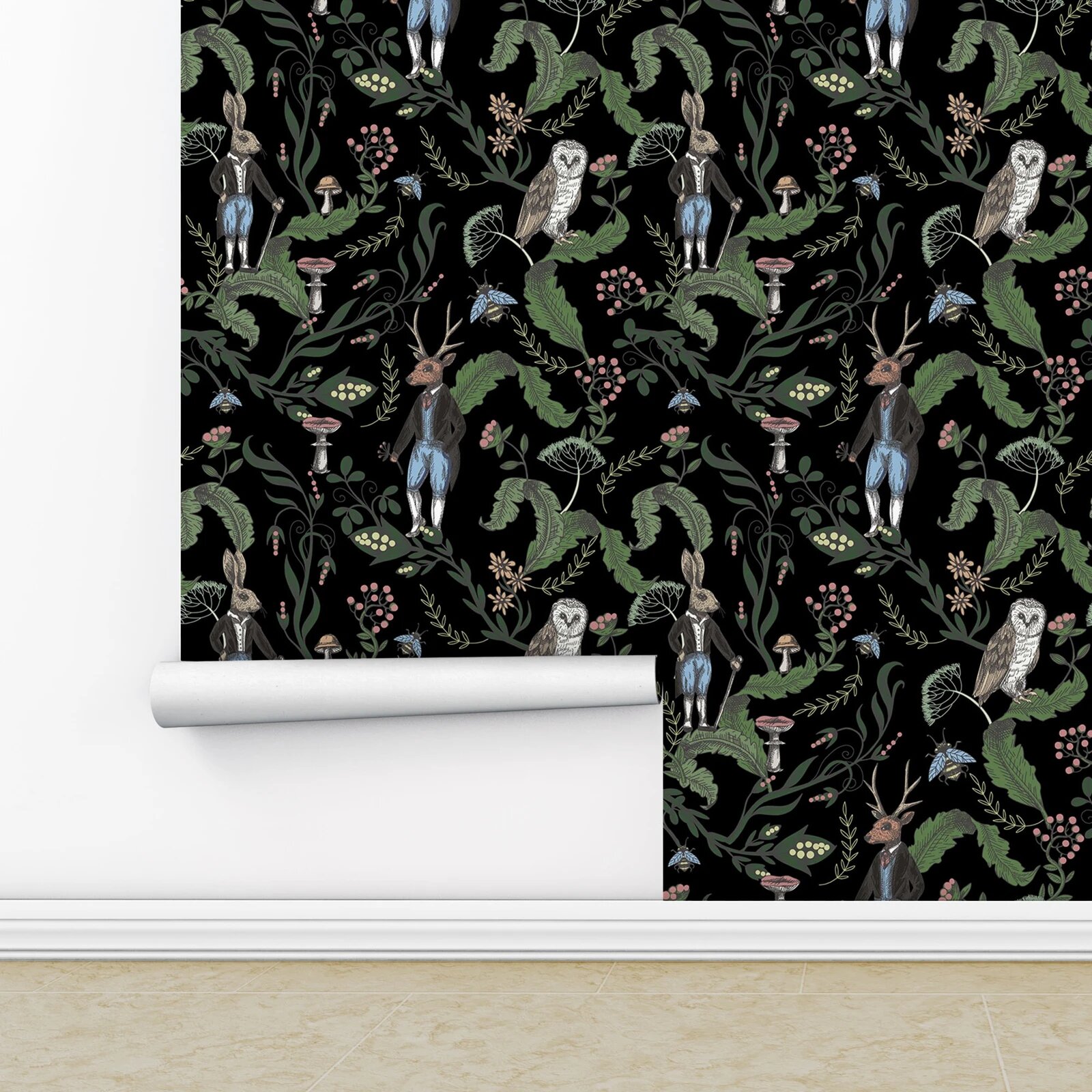 Обои Eovna "Волшебный лес", цвет Tradional Non-Woven 40*300cm