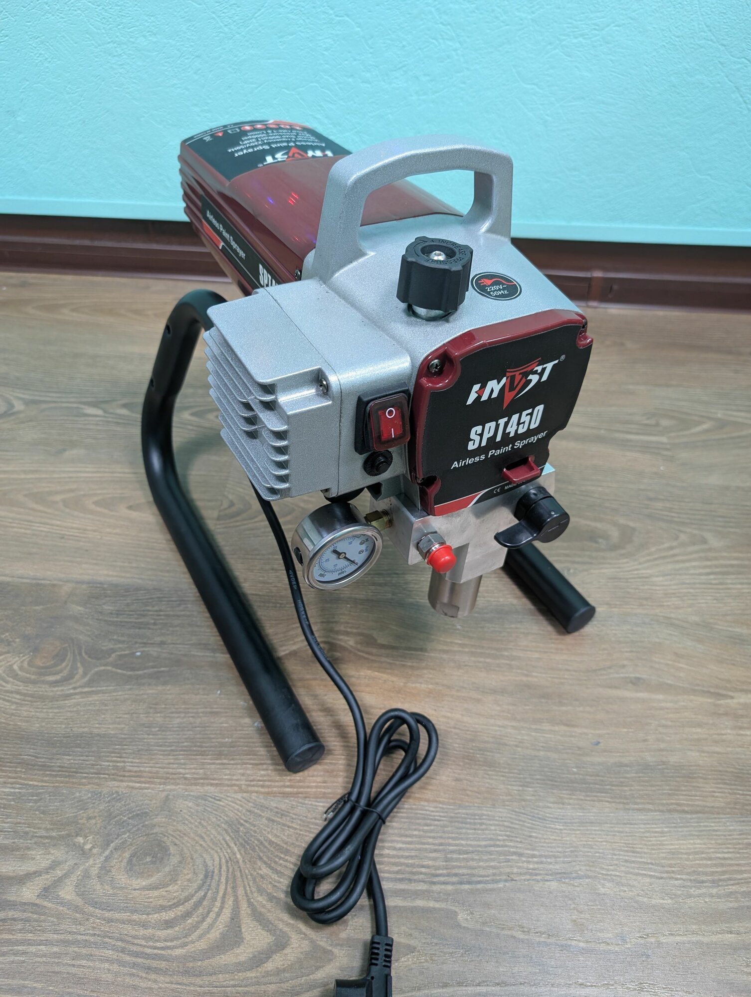 Окрасочный аппарат безвоздушного распыления HYVST SPT-450 1.1кВт
