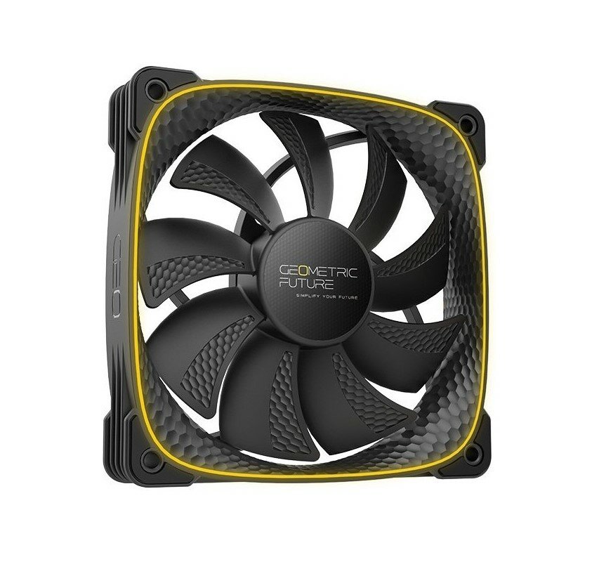 Вентилятор для корпуса Geometric Future Squama 2503RB-12, Riverse, черный (1F2503R112001)