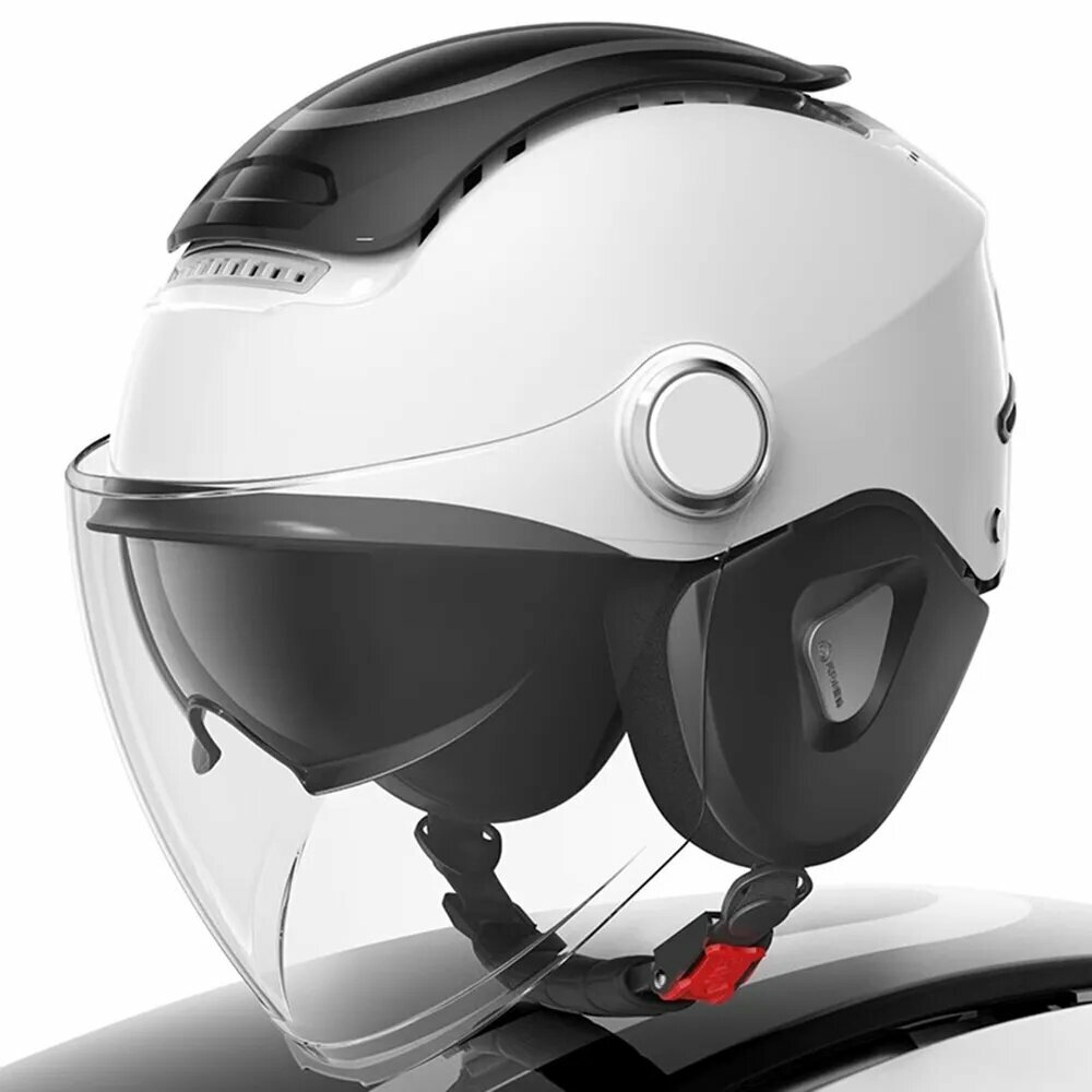 Мотошлем, цвет: белый, размер: Универсальный