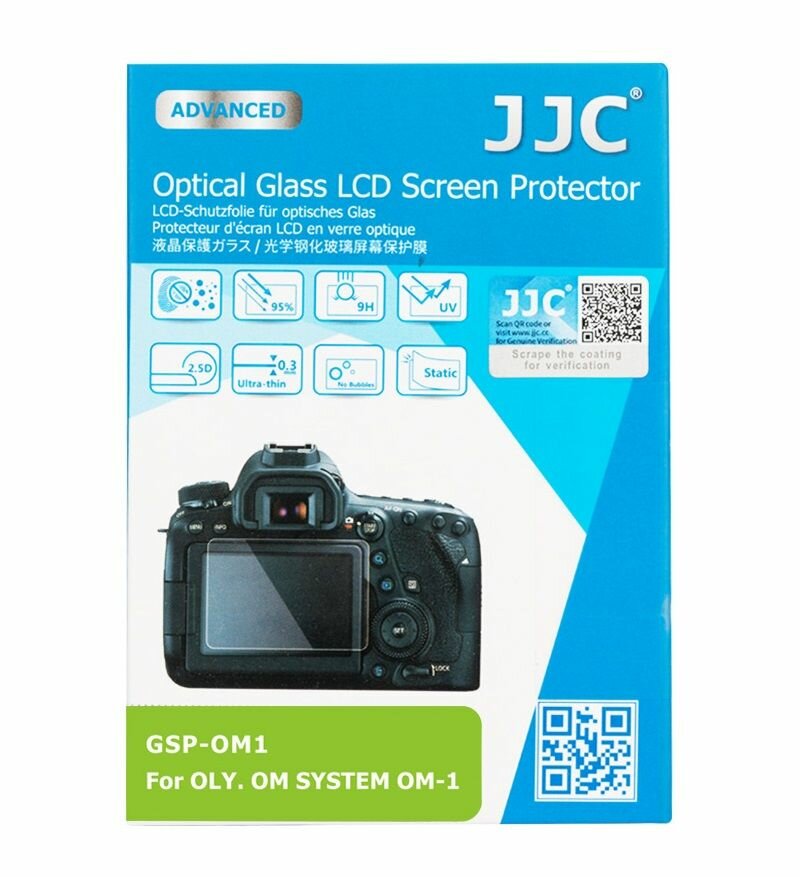 Защитный экран JJC GSP-OM1 Ультратонкая защитное стекло для Olympus OM SYSTEM OM-1, OM1 Mark II