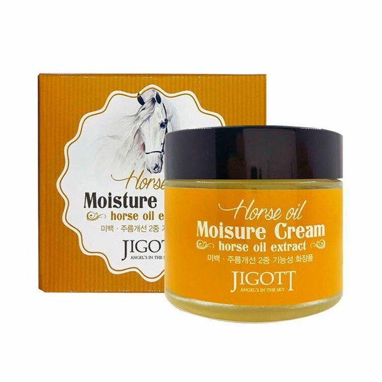 Jigott Крем для лица увлажняющий с лошадиным маслом / Horse Oil Extract Moisture Cream, 70 мл