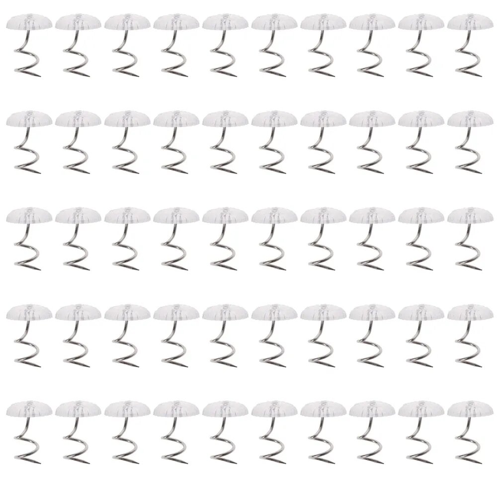 50 Штук Обивочных шурупов-гвоздей для дивана, закручивающихся штифтов, мебельных декоративных кнопок, Ассортиментный набор для фиксированных одеял, аксессуаров для крепления диванов