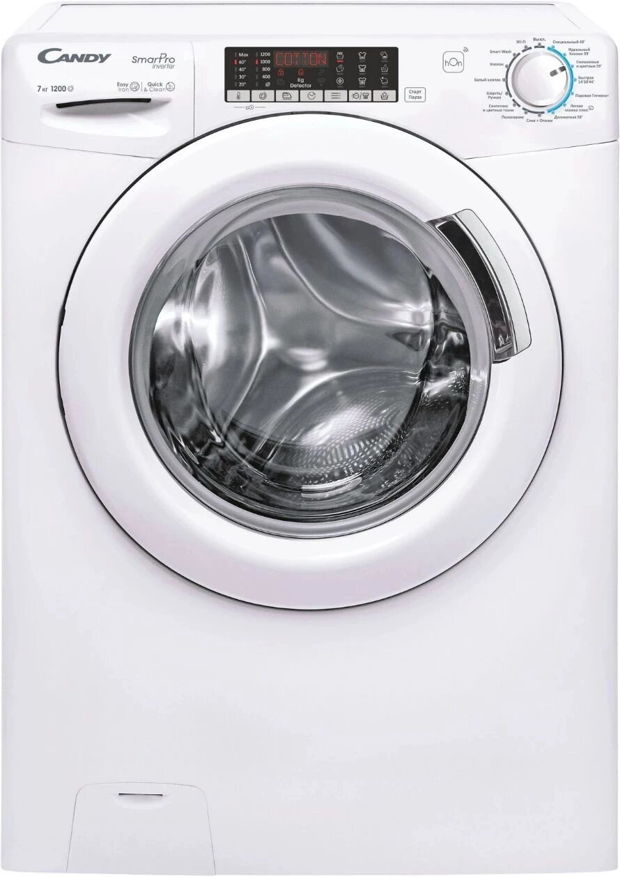 Стиральная машина Candy Smart Pro CSO4 276TWM-07 класс: A загр. фронтальная макс:7кг белый инвертор