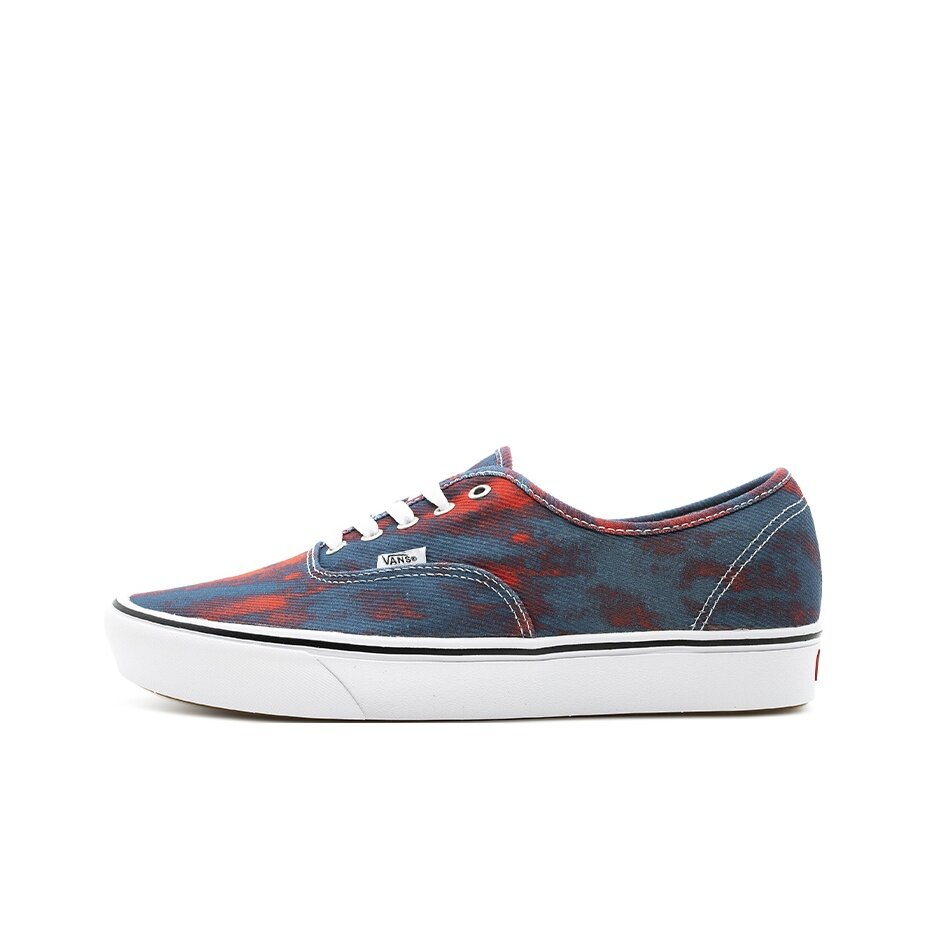 Кроссовки VANS Authentic, размер EU 41 стопа (26.5CM), синий/красный — фото 1