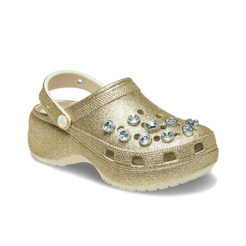 Сабо Crocs, размер EU 35, золото — фото 1