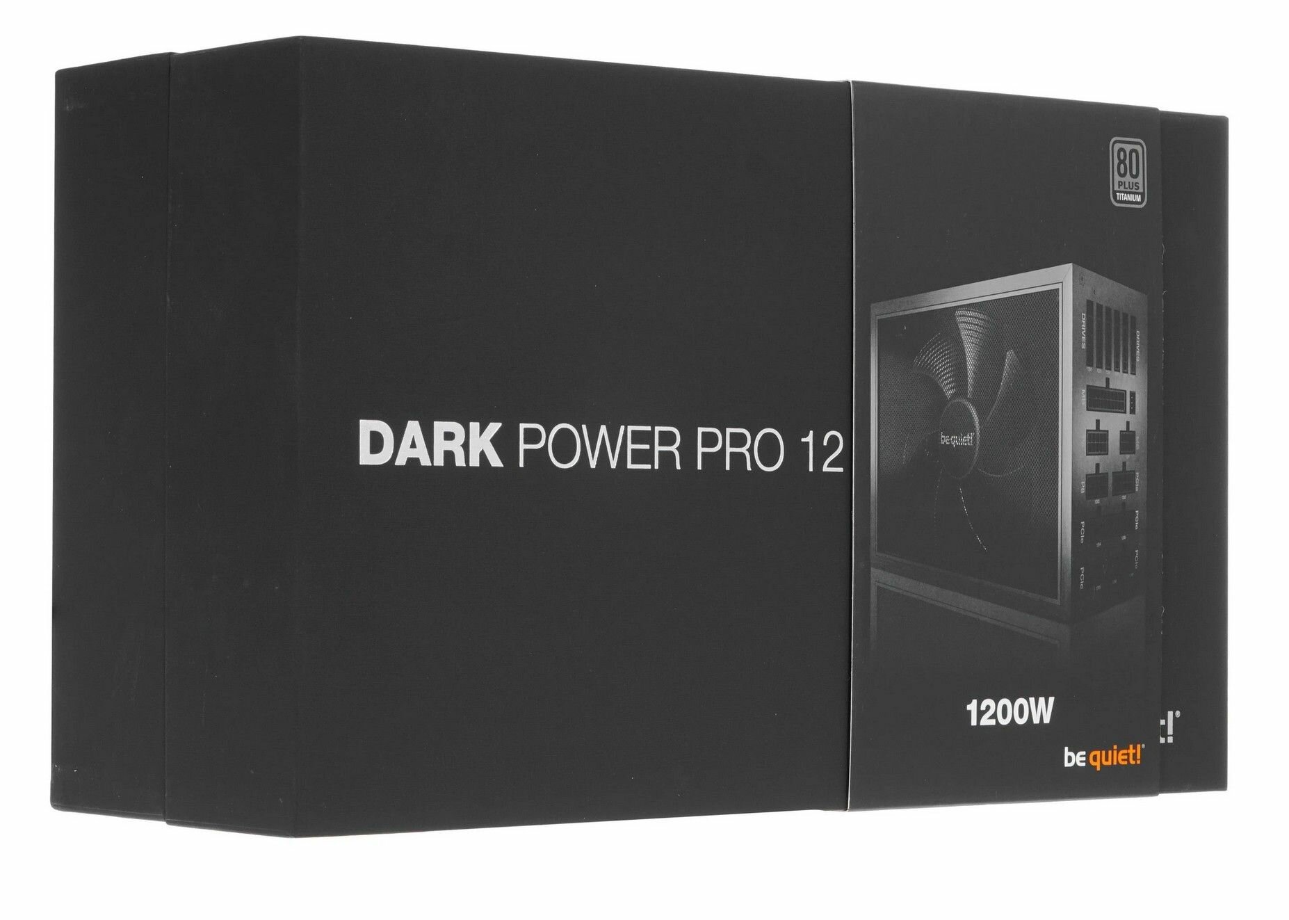 Блок питания be quiet! DARK POWER PRO 12 1200W (BN311) черный - 1200 Вт, 80+ Titanium, ATX 20+4 пин, 4 pin + 4 pin CPU, 16 SATA, 8 x 6+2 pin PCI-E