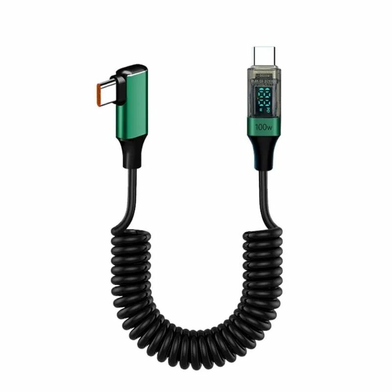 Кабель для мобильных устройств USB Type-C/USB Type-C, зеленый