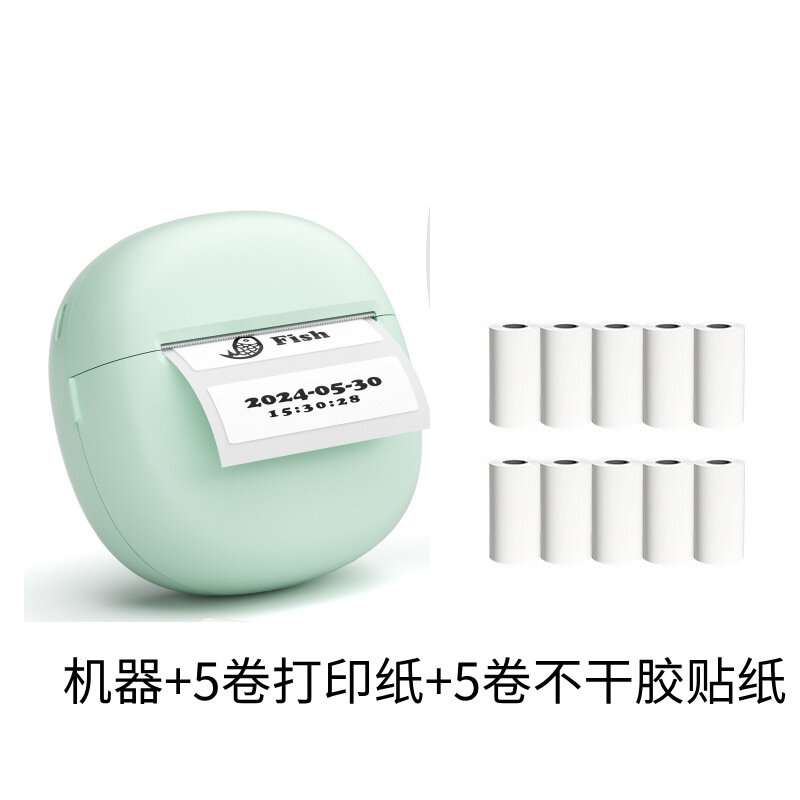 Мини-принтер LUCKJINGLE-A2, портативный принтер, этикетки, стикеры, Bluetooth, мини-термопринтер