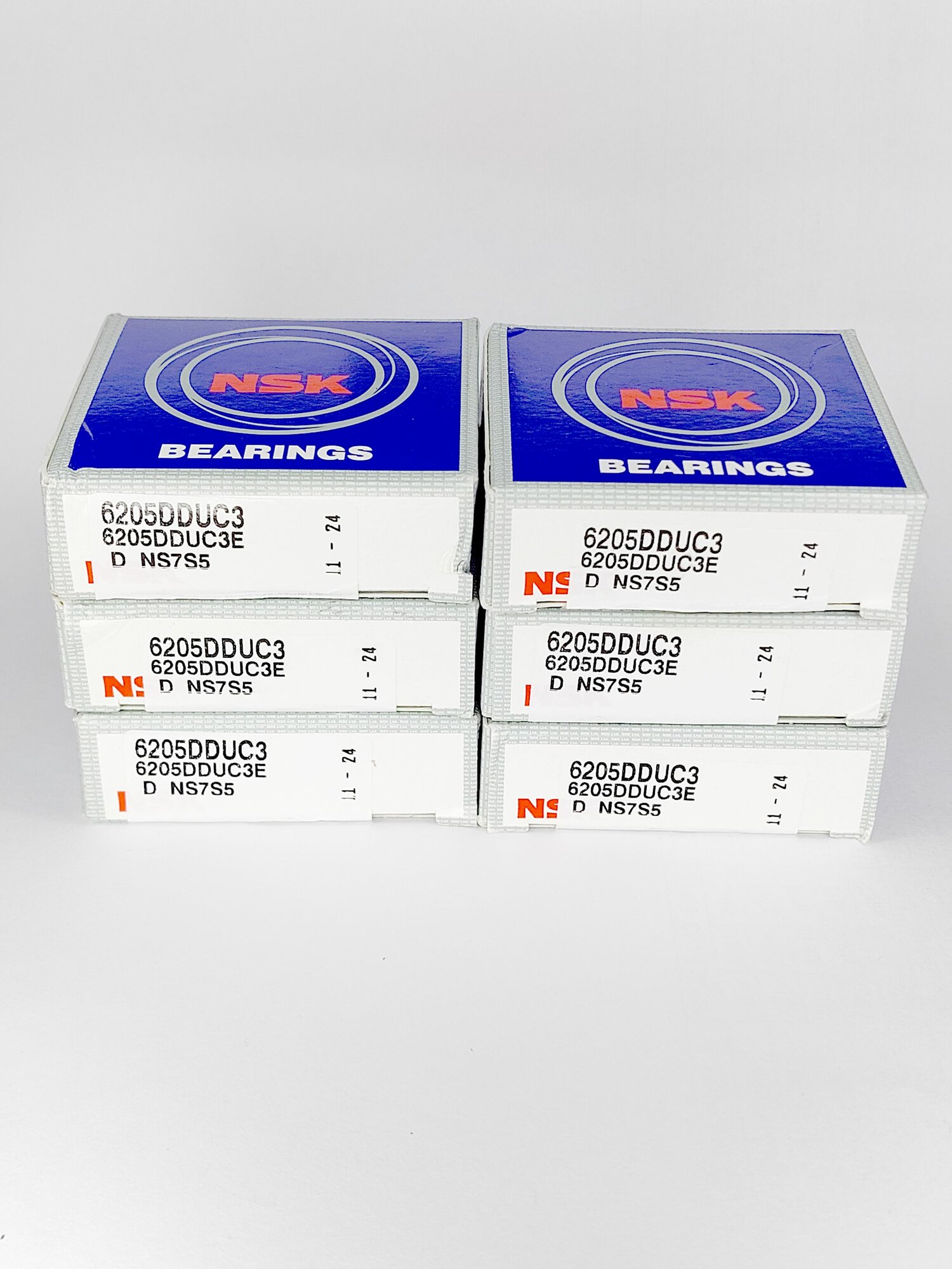 Подшипник NSK 6205DDUC3E 25х52х15 мм к-т 6 шт.