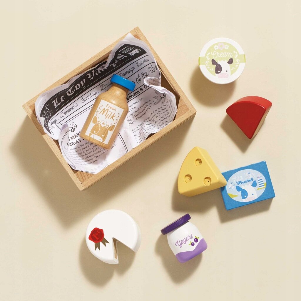 Детская игрушка Le Toy Van-Деревянный набор молочных продуктов - 5060023411851