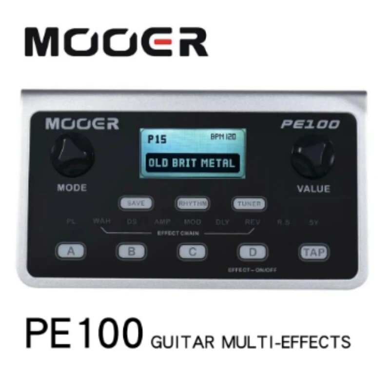 MOOER PE100 многофункциональная педаль для электрогитары
