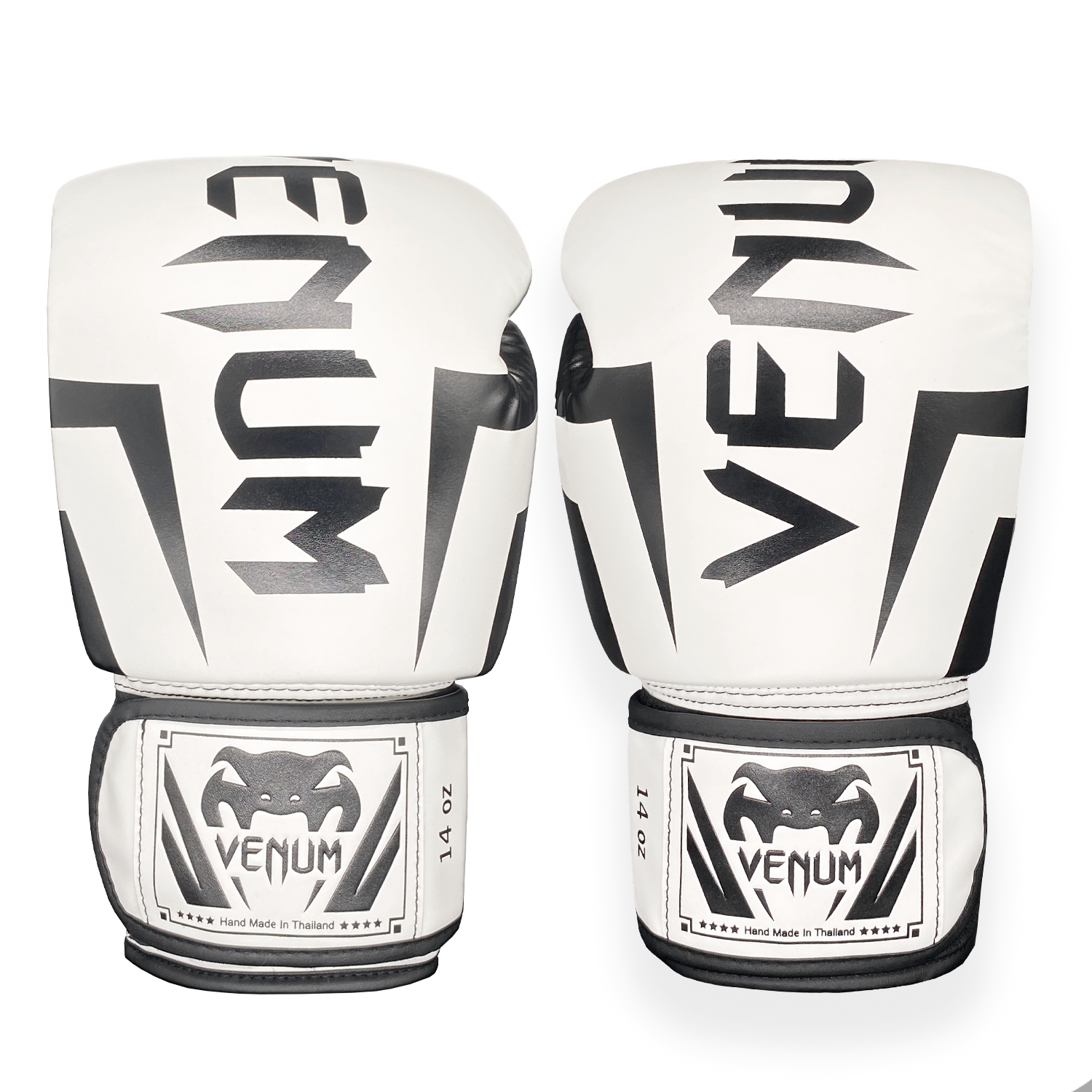 Перчатки боксерские, Venum Elite White, размер 16 oz (унций)