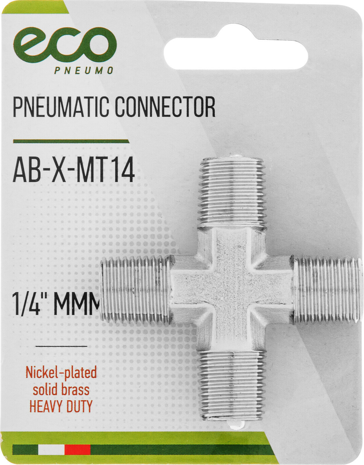 Переходник для труб Х-образный наружная резьба 1/4" ECO (AB-X-MT14)