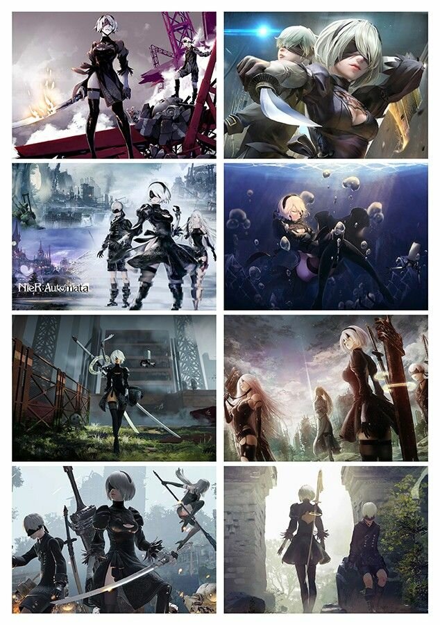 Наклейки NieR: Automata No.4