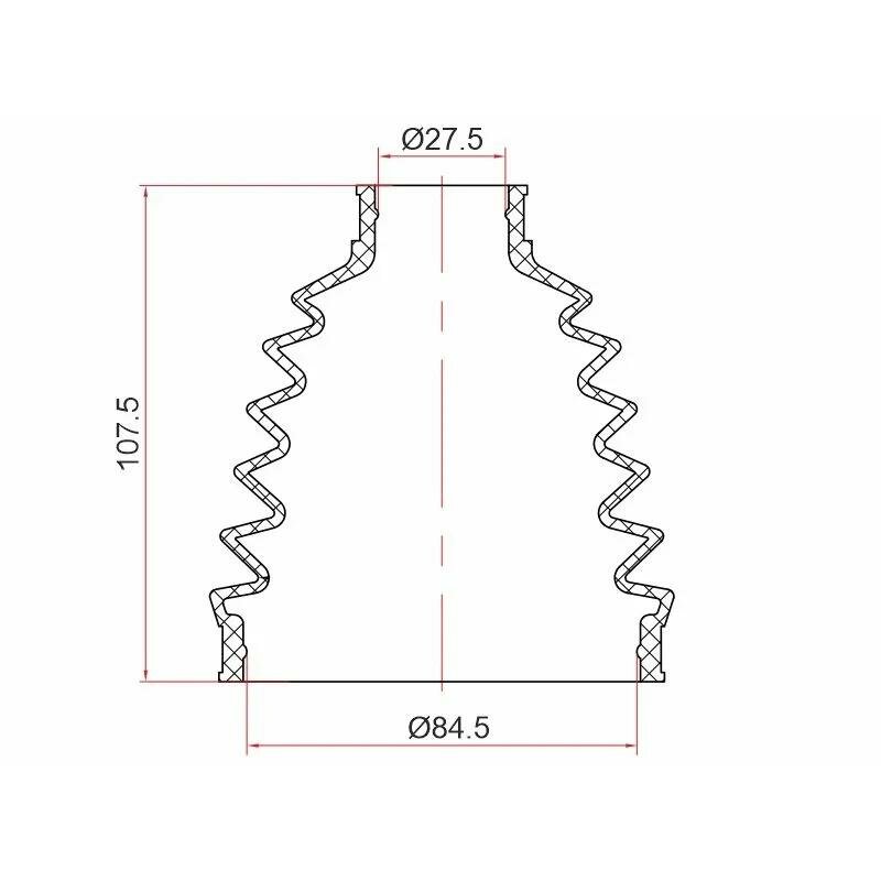 Пыльник шрус наружный SAT ST-105-0011 Nissan NAVARA 05-15 YD25DDTI