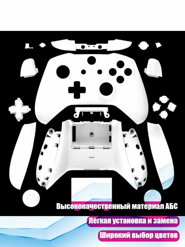 Матовые детали для корпуса контроллера Xbox One S, Белый