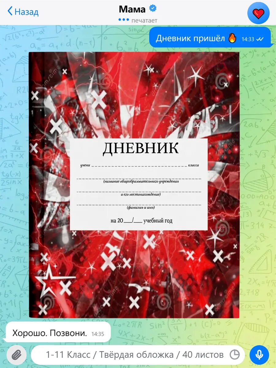 Школьный дневник с принтом y2k pinterest