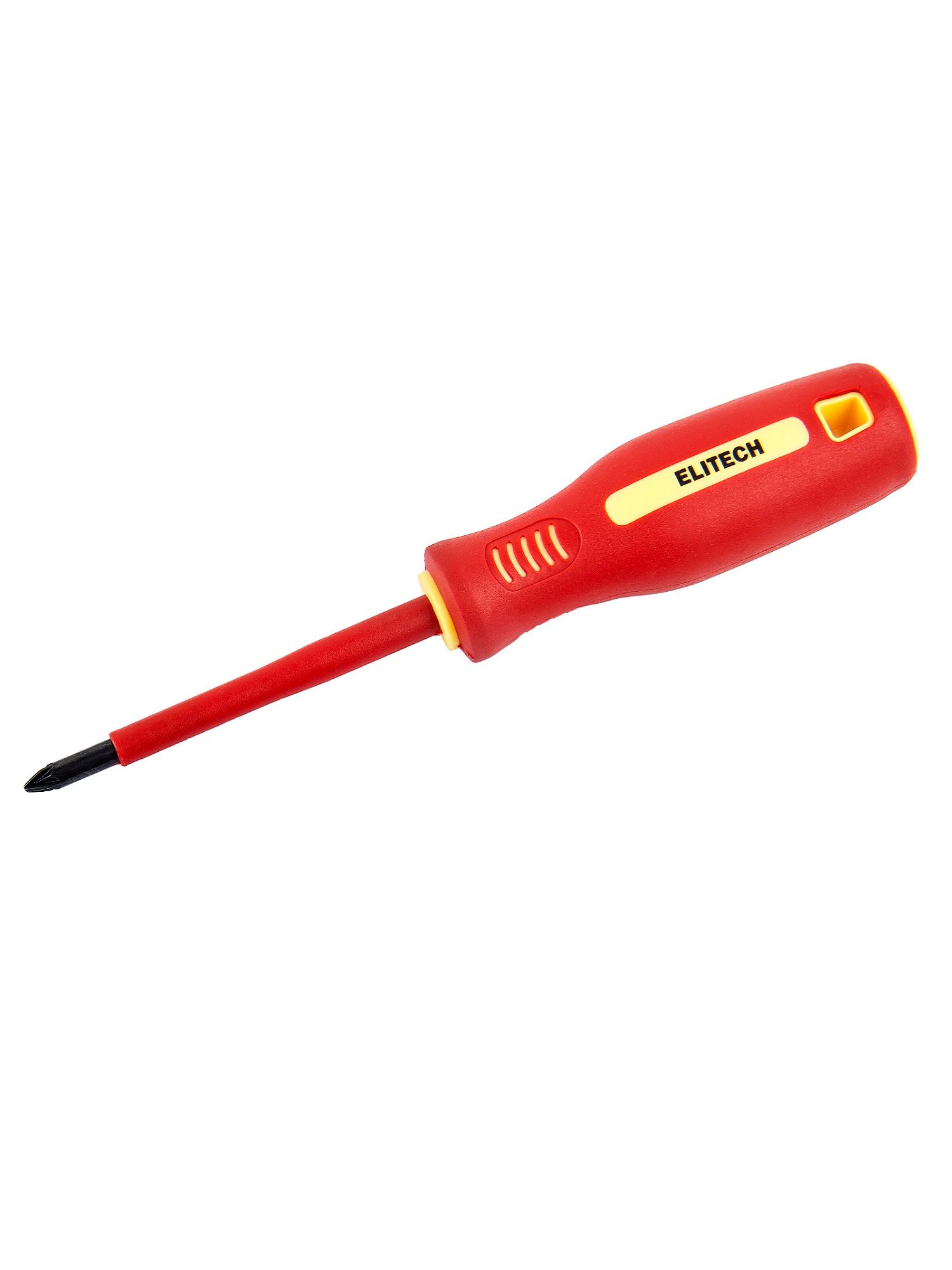 Отвертка крестовая диэлектрическая Elitech 231301, PZ0x75 мм