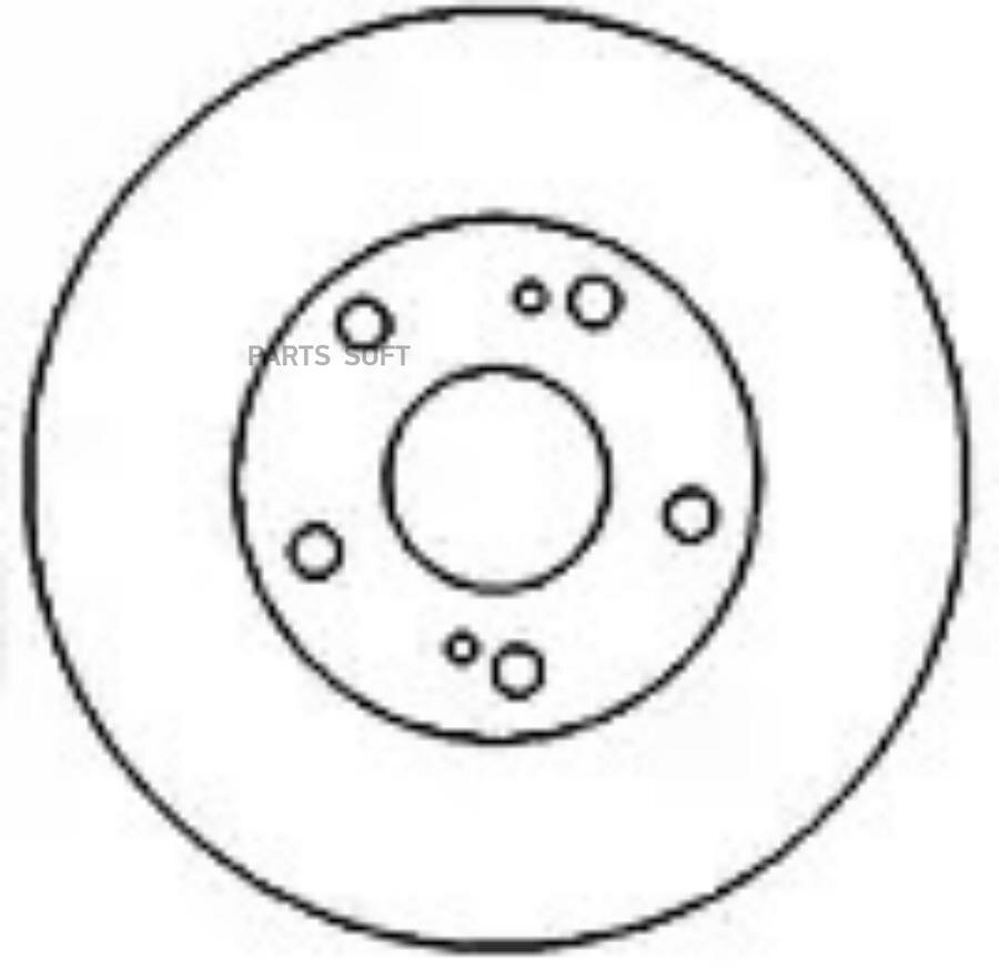 MAPCO 45516 Диск тормозной Nissan Maxima QX A32 ()