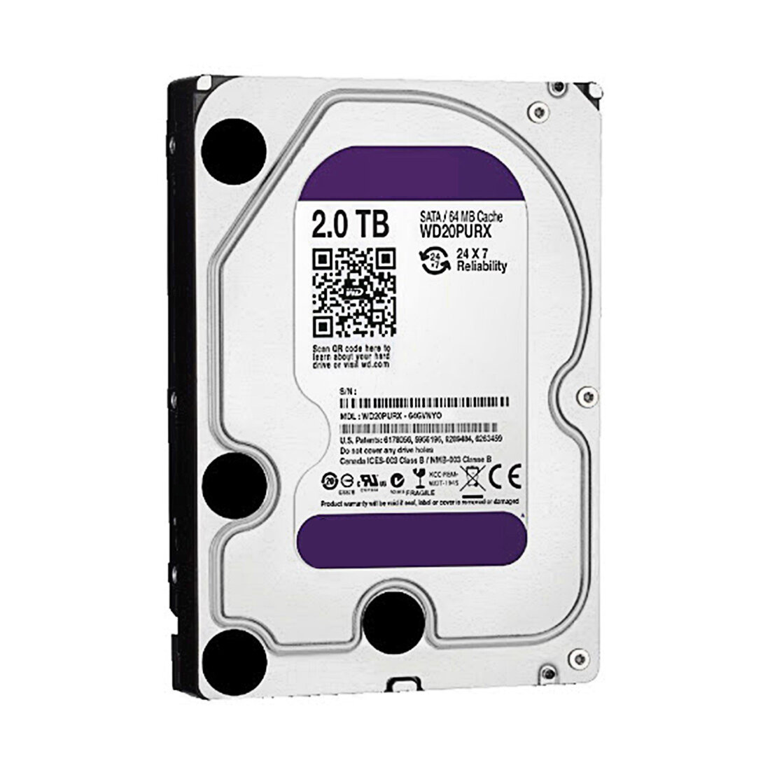 Жесткий диск WD20PURX HDD 2Tb
