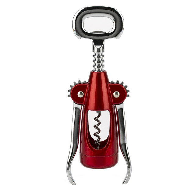 ATTRIBUTE Viva 23 см штопор красный металлик с хромированной рукоятью для вина