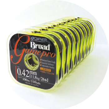 Леска Owner Broad Game Pro 0,24мм 100м Yellow