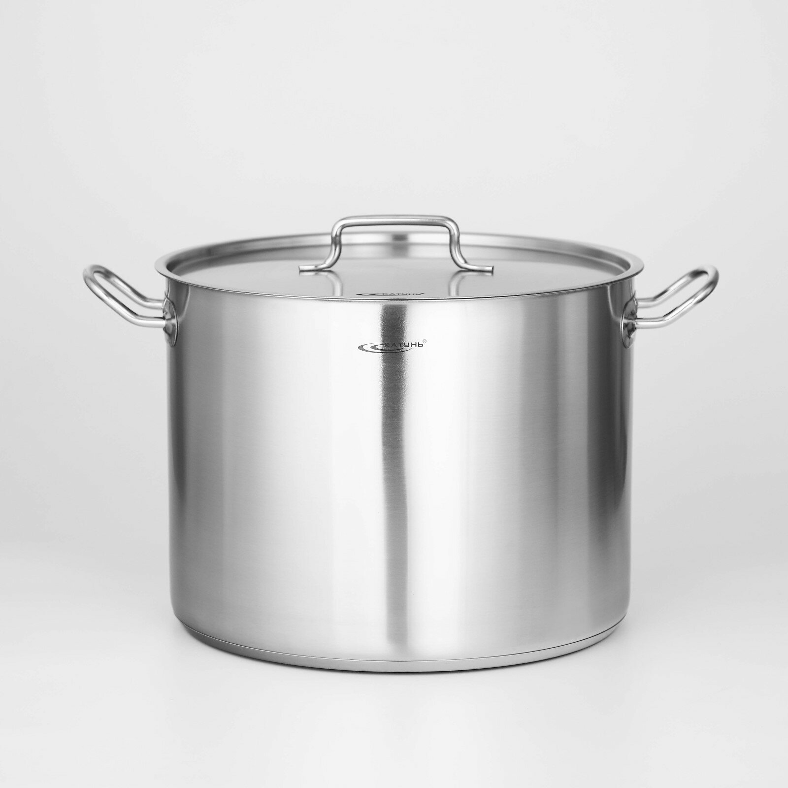 Кастрюля "Катунь" «Общепит», 20 л, d=32 см, h=25 см, металлическая крышка, с теплораспределительным слоем
