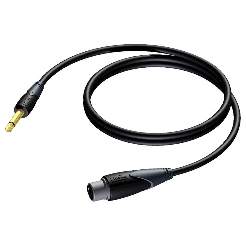 Procab CLA900/10- Аудиокабель Jack 6,3 мм моно (вилка) – XLR 3-pin (розетка)