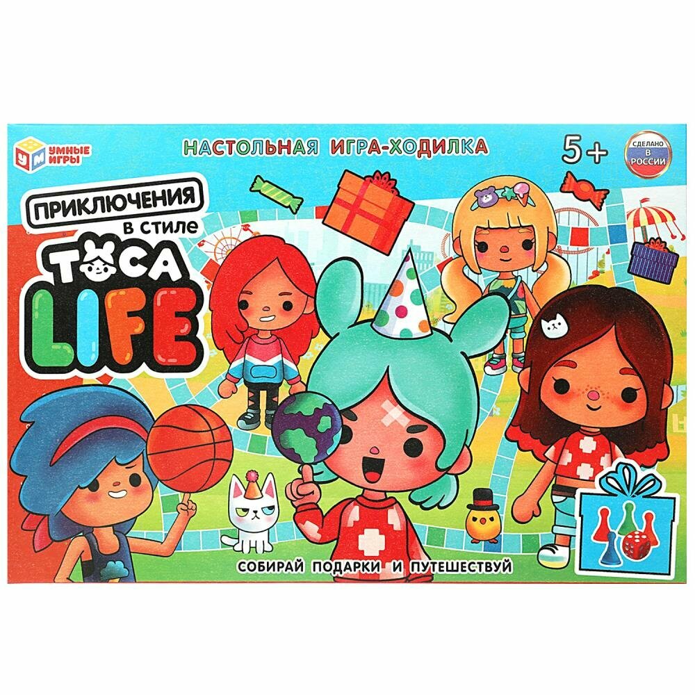 Настольная игра-ходилка Приключения в стиле Toca Life Умные игры 4650250583035