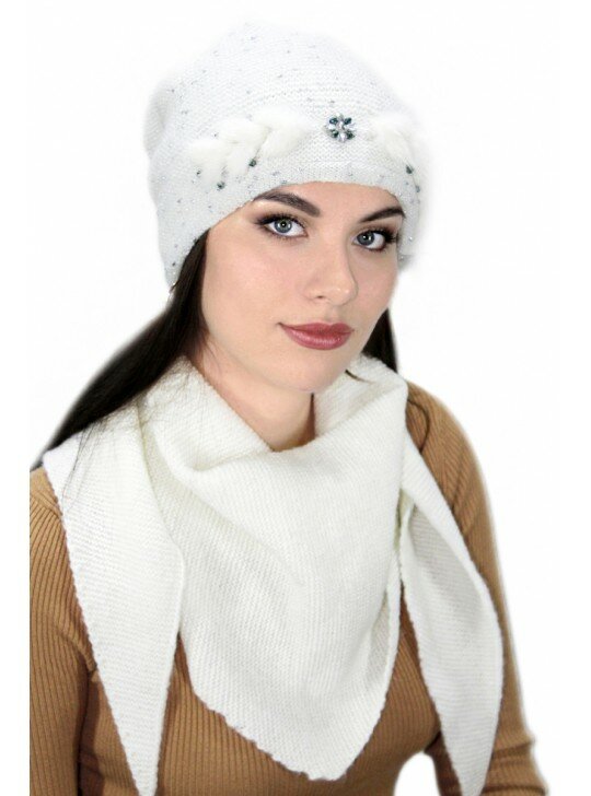 Шапка Комплект "Аквиса" косынка для женщин