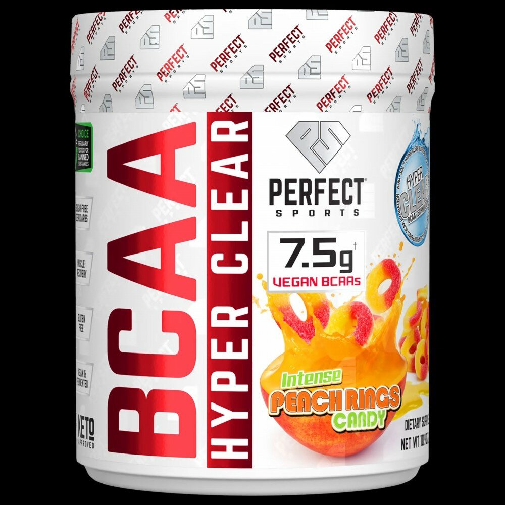 PERFECT Sports, BCAA Hyper Clear, персиковые конфеты, 310 г (10,9 унции)