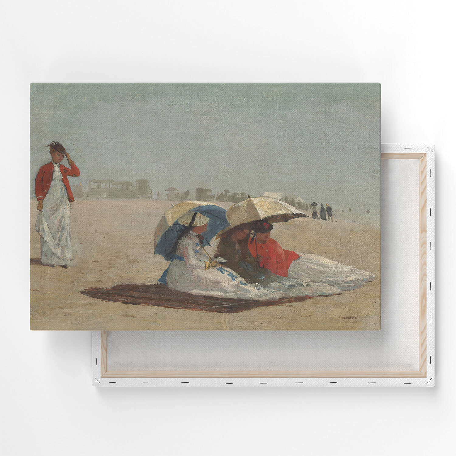 Картина на холсте, репродукция / Уинслоу Хомер - East Hampton Beach, Long Island / Размер 40 x 53 см