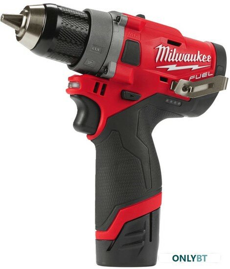 Шуруповерт Milwaukee M12 FDD-202X Fuel 4933459816 (с 2-мя АКБ, кейс)