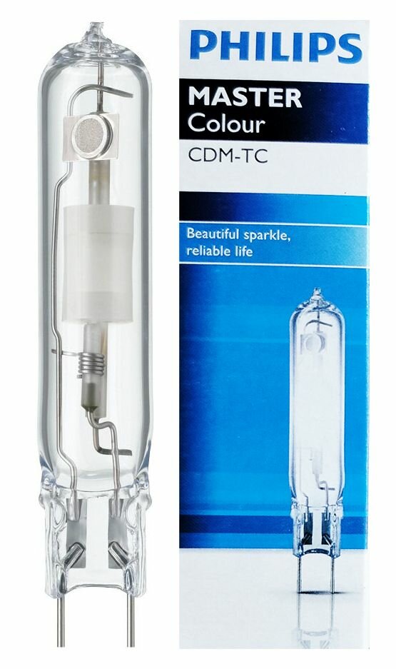 1шт/уп. Лампа Металлогалогенная Капсула 70Вт 83V G8.5 TC 6300Лм 3000К D-15mm L-85mm МГЛ Газоразрядная Свет Теплый белый Philips, уп. 1шт