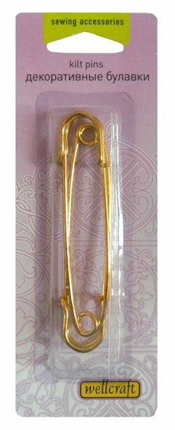 Булавки декоративные английские Wellcraft, Велкрафт 10 см 2шт (204019)