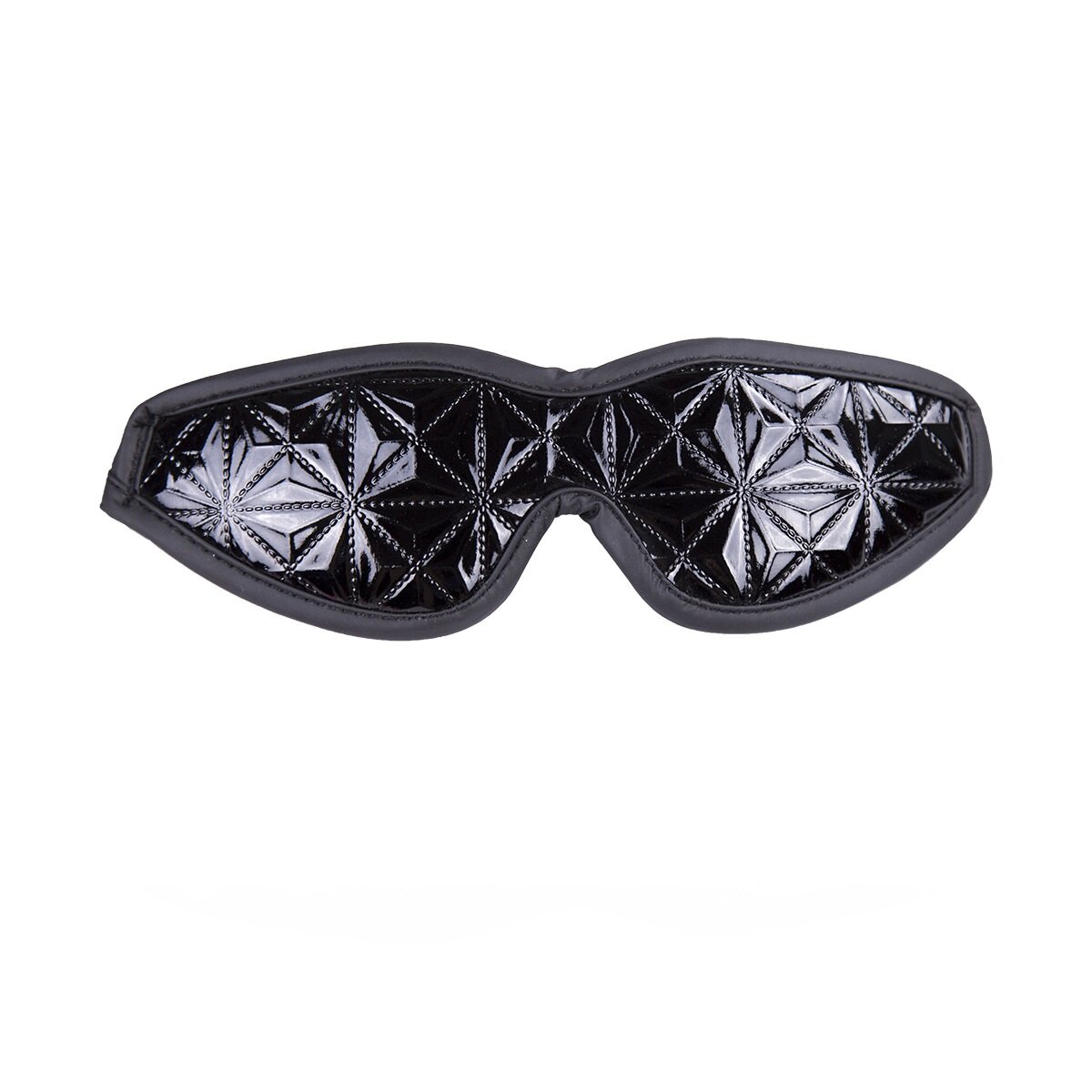 Маска с закрытыми глазами черная на резинке