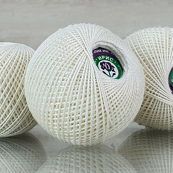 Пряжа ПНК им. Кирова ирис 25 0102 суровый (6 мотков)