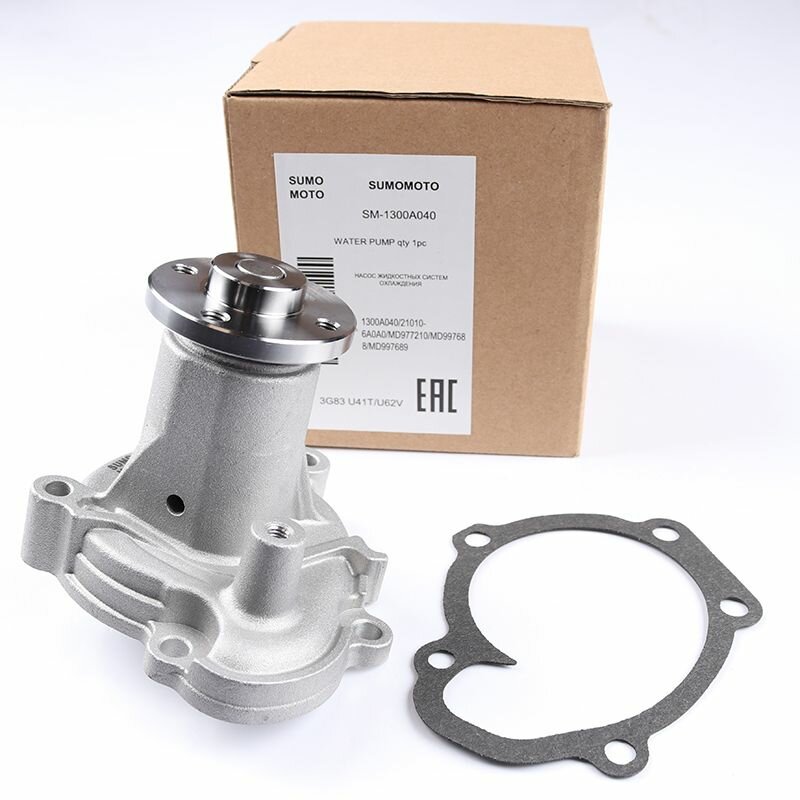 Водяной насос ( помпа ) Sumomoto SM-1300A040 Mitsubishi Minicab (U41T; U62V) 3G83 OEM MD997688