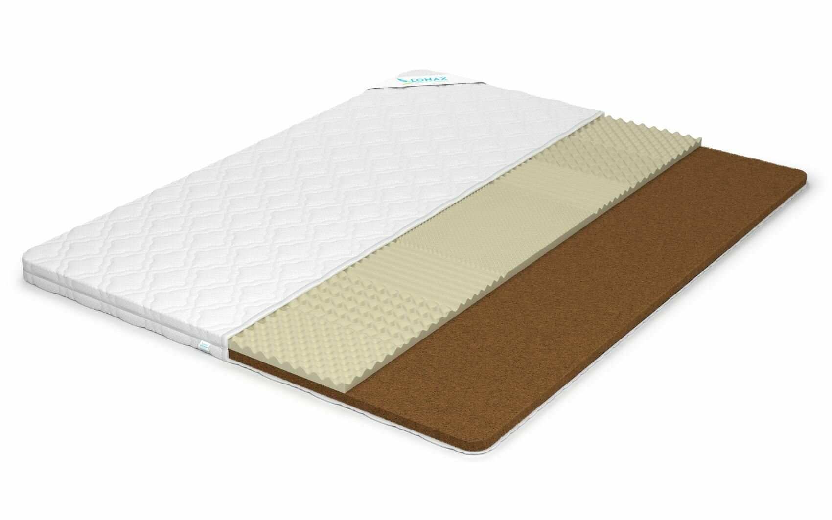 Топпер LONAX RELAX LATEX COCOS 6 90/200 см 90/200 см Размеры: Высота 70мм Глубина 2000мм Ширина 900мм