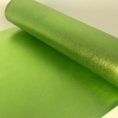 Фоамиран металлик 2,0мм Лайм размер 60x70см (3шт)