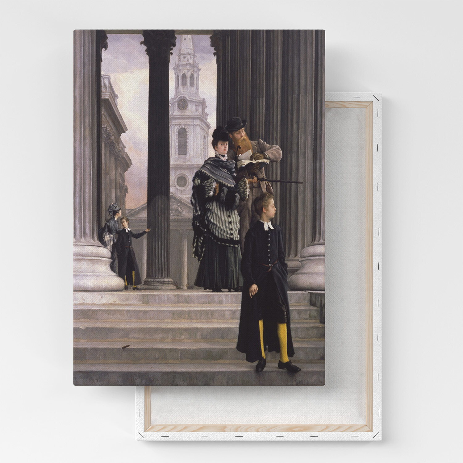 Картина на холсте, репродукция / Джеймс Тиссо - London Visitors / Размер 80 x 106 см