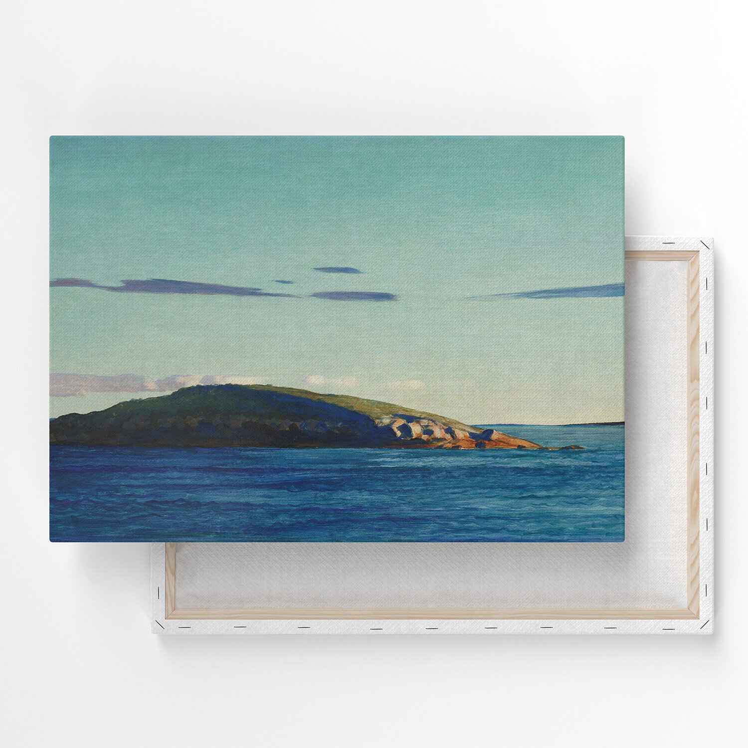 Картина на холсте, репродукция / Ньюэлл Конверс Уайет - Blubber Island, Maine / Размер 30 x 40 см
